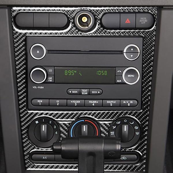 商品名:  JmorCO Upgrade Carbon Fiber Compatible with Ford Mustang 2005-2009 Air Conditioning Control Panel Surrounding 3Pcs...
