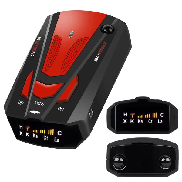 商品名:  New Radar Detector for Cars with Voice Speed Prompt, 360 ° Detection，Vehicle Speed Alarm System, LED Display, City...