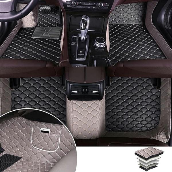 商品名:  TAHALI All Weather car Floor mats - Waterproof, Anti-Slip, Custom Making Leather Automotive Floor Mats for Car, SU...