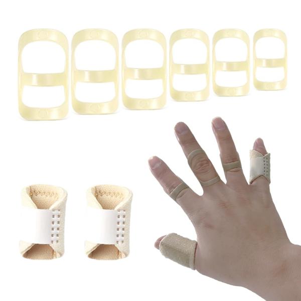 商品名:  Oval Finger Splints &amp; Trigger Finger Splints Kit (8Pcs), Finger Brace Support for Mallet Finger, Straightening...
