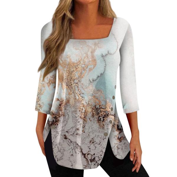 商品名:  Kenvina Womens Plus Size 3/4 Sleeve Tops Womens Tops 3/4 Length Sleeves Tunic Tops for Women 3/4 Sleeve 3/4 Sleeve...