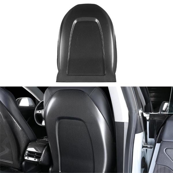 商品名: JSWAN 純正カーボンファイバー交換用オリジナルカーシートバックカバー Tesla Model 3 Model Y 2017-2022用 シートバックプロテクター シートバックカバー バックレスト 交換用プロテクターカバー (マ...