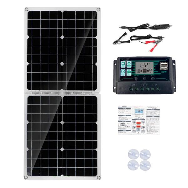 商品名:  Solar Panel, Monocrystalline Solar Power Kit, High-Efficiency Solar Charge Controller, AdjustableSolar Panels with...