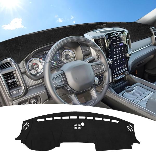 商品名:  MASHA Dashboard Cover for Dodge Ram, Flannel Dashboard Pad Dash Mat Compatible with Dodge Ram 1500 2500 3500 2019-...