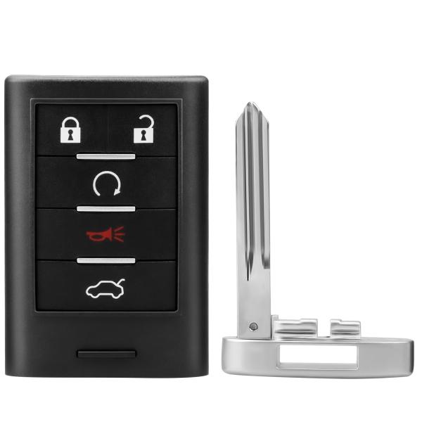 商品名: OGATOO 交換用キーフォブ スマートリモコン キャデラック STS CTS 2008 2009 2010 2011 2012 2013用 5ボタン 315 Mhz ドアキー付き ブラック OGATOO Replacement ...