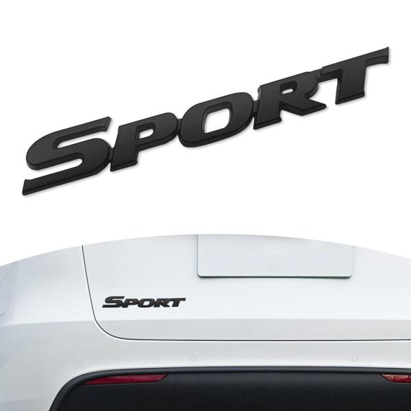 商品名:  QUICTO 2PCS Automotive 3D Metallic Sport Sticker, Lettered Decal Trunk Lid Rear Logo Badge for Cars Trucks SUVs (B...