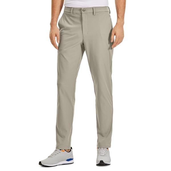 商品名:  CRZ YOGA Men's All Day Comfy Golf Pants - 30"/32"/34" Quick Dry Lightweight Work Casual Trousers with Pockets Khal...