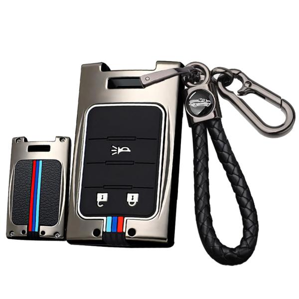 商品名:  ontto 3-Button Key Fob Holder Fit for Cadillac Intelligent Key,Metal Key Cover Smart Remote Car Key Case Fit for C...