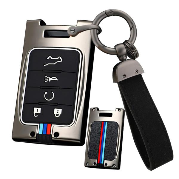 商品名: ontto 5ボタンキーフォブプロテクター キャデラック ATS CTS DTS XTS SRX STS エスカレード車キーカバーケース メタルキーシェル スタイリッシュなキージャケット 完全保護 キーレスエントリー スマートリモ...