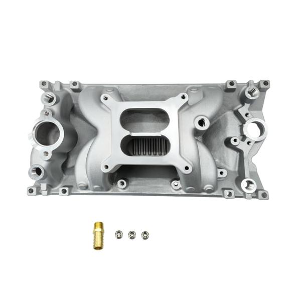 商品名: DEMOTOR PERFORMANCE デュアルプレーンエアギャップインテークマニホールドサテン 1996年以上のスモールブロックシボレー SBC 350 Vortecエンジン用 DEMOTOR PERFORMANCE Dual ...