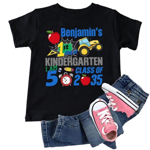 商品名:  1st Day Of Kindergarten Shirt, Boys First Day Of Kindergarten Shirt, Boys Back To School Class Of 2035 Shirt, Cust...