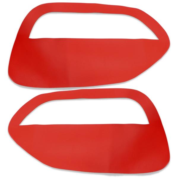 商品名:  NLQR 2PCS Front Left and Right Side Door Panel Insert Cards Cover Leather Red Compatible with Ford Mustang 2005 20...