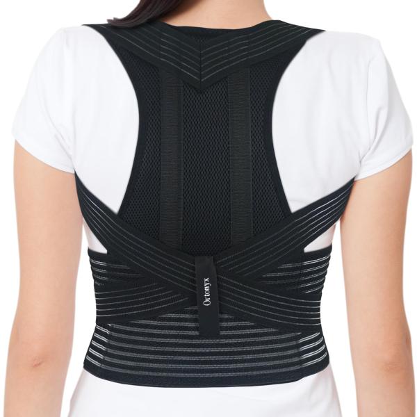 商品名:  ORTONYX Back Brace Posture Corrector Clavicle and Shoulder Support for Men and Women, Upper and Lower Back Pain Re...