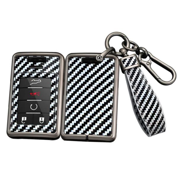 商品名:  ontto Key Fob Protector Fit for Cadillac 2011-up Smart Remote Metal Car Key Cover Full Protection for ATS CTS DTS ...