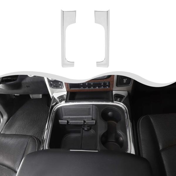 商品名: HTHE Dodge RAM 1500 センターコンソールフロントシートギアサイドパネル装飾カバー RAM2012-2017(ABS)対応 (明るい色) HTHE Center Console Front Seat Gear Si...