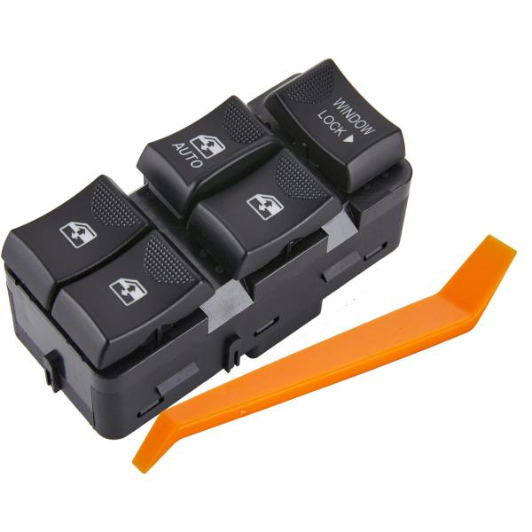 商品名: ZAPOSTS パワーウィンドウスイッチ 2000-2005 Chevy Impala、2002-2003 Buick Rendezvous用 運転席側コントロールドア vidrios マスタースイッチ 10422427交換用 Z...