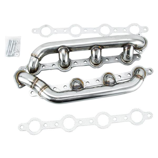 商品名:  ALLOYWORKS Stainless Steel Headers Manifold For 99 00 02 01 03 Ford F-250 F350 F450 Powerstroke 7.3L, Silver, F81Z...