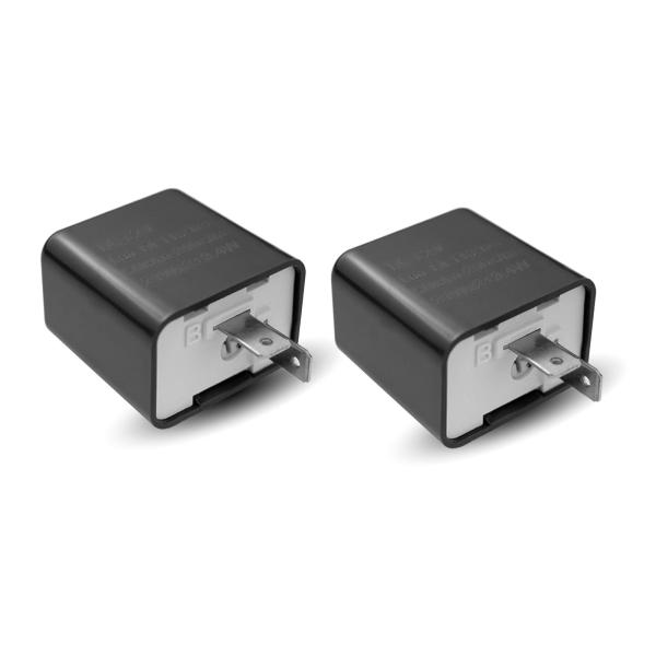 商品名: Crynod 2個 2ピン カーウインカーフラッシャーリレー 12V 速度調整可能 耐久性 車両インジケーターフラッシャーリレー ユニバーサルオートバイフラッシャー交換アクセサリー トラック SUV用 (ブラック) Crynod ...