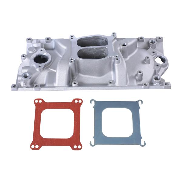 商品名:  higehio Aluminum Satin Intake Manifold Dual Plane Compatible with SBC Small Block 1996-2002 Vortec 350ブランド: higehi...