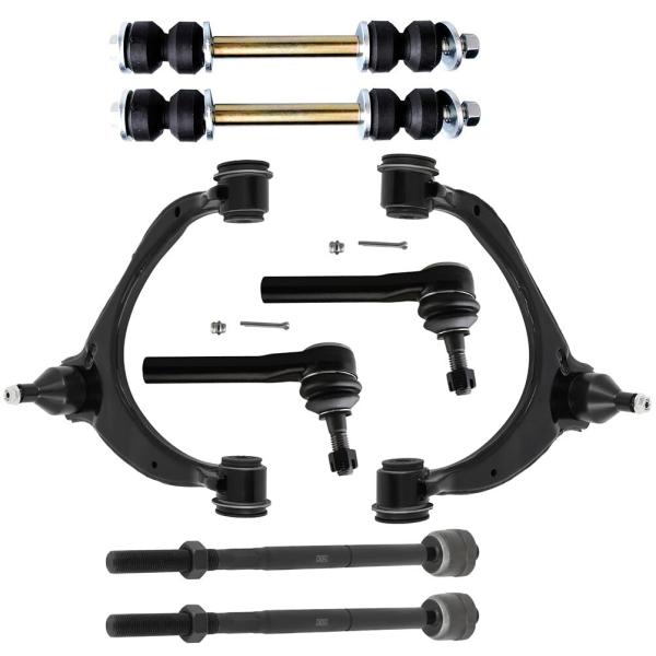 商品名:  ECCPP - 8PCS Front Upper Control Arm Ball Joint Outer Inner Tie Rod Sway Bar Link For Cadillac Escalade For Chevy ...