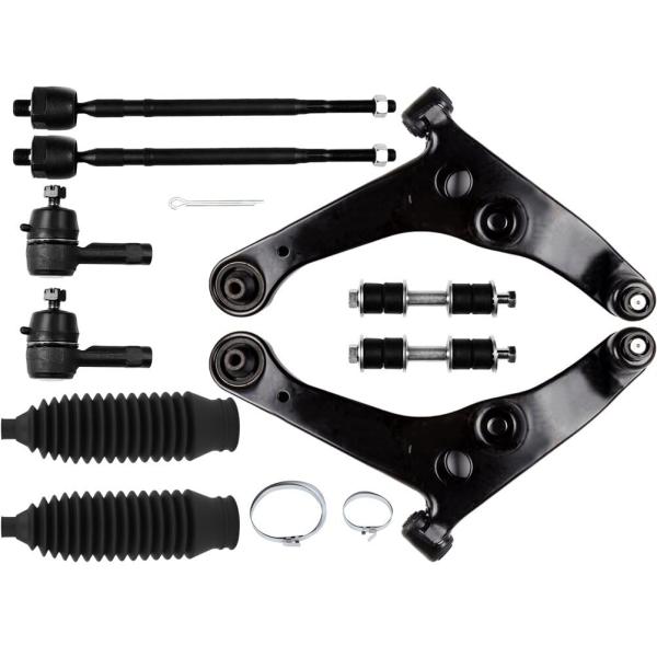 商品名:  ECCPP - 10PCS Front Lower Control Arm And Ball Joint Inner Outer Tie Rod End Sway Bar Link Steering Boot Compatibl...