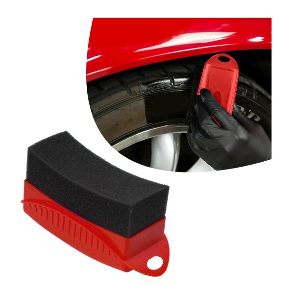 商品名: Dickno タイヤドレッシングアプリケーター 車 タイヤ シャイン ドレッシング アプリケーター パッド 蓋付き 自動車タイヤ ホイール ワックス 研磨スポンジ ユニバーサル ホイール シャイン ツール アクセサリー ほとんどの...