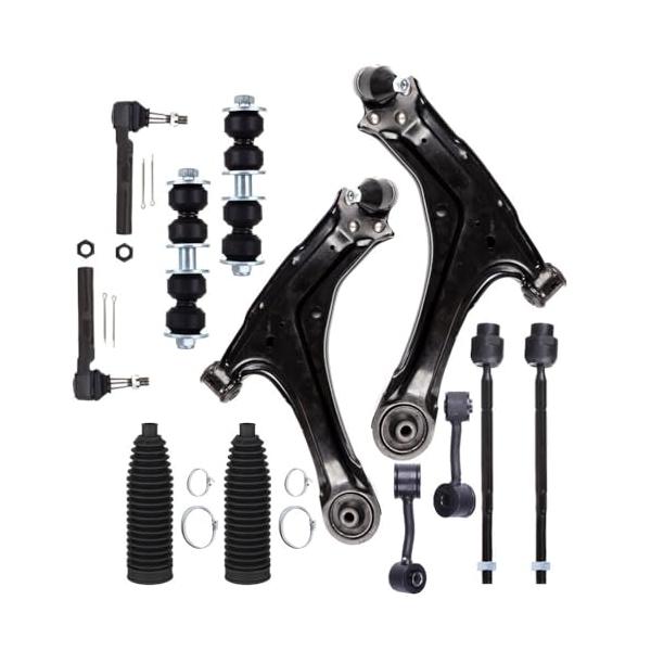 商品名:  ECCPP - 12PCS Front Lower Control Arm Ball Joint Inner Outer Tie Rod and Boot Sway Bar Link Fit 1997-2005 For Chev...