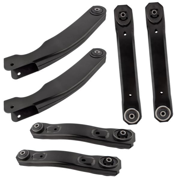 商品名: WEDOAUTO サスペンションキット WDEM00090-6用 WEDOAUTO 6Pcs Front Upper Lower Control Arms + Rear Trailing Control Arms Assembly...