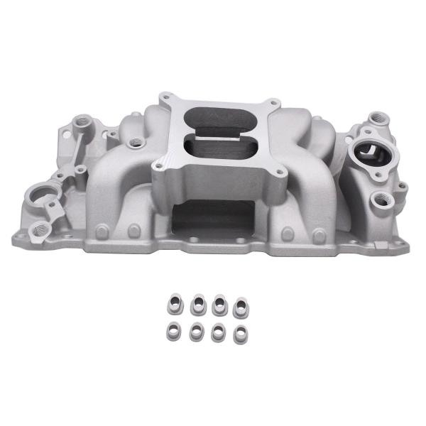 商品名:  GSKMOTOR Aluminum Dual Plane Air Gap Intake Manifold Satin Compatible with Chevy Small Block 350 400ブランド: GSKMOTOR...
