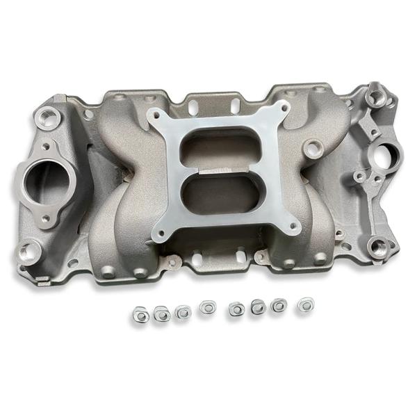 商品名:  DEMOTOR PERFORMANCE Satin Intake Manifold Dual Plane for Small Block Chevy 265 350 400 Enginesブランド: DEMOTOR PERFOR...