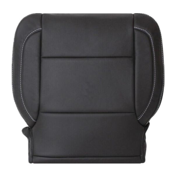 商品名:  SecosAutoparts Driver Side Bottom Non-Perforated Leather Seat Cover Black Compatible with Chevy Silverado GMC Sier...