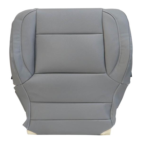 商品名:  Priprilod Jet Gray Leather Non Perforated Driver Bottom Seat Cover Compatible with Chevy Silverado/GMC Sierra 1500...