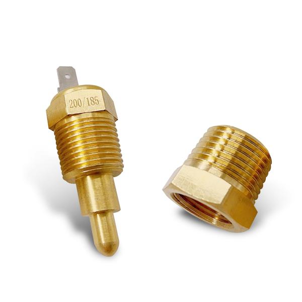 商品名: Fluher 車用冷却ファン サーモスタットスイッチキット 1個 200~185度エンジン冷却ファン温度センサー、3/8インチパイプスレッド 10インチ 12インチ 14インチ 16インチのファンに対応 ユニバーサル自動車修理アク...