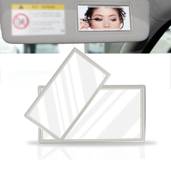 商品名:  fasebeek 2 PCS Car Sun Visor Vanity Mirror Kit, Self-adhesive Hands-free Viewing Rear Seat Headrest Mirror, Multi-...