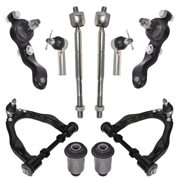 商品名:  AUTOACER - Front Upper Control Arms, Lower Control Arm Bushings, Ball Joints &amp; Front Tie Rods Inner Outer Kit ...