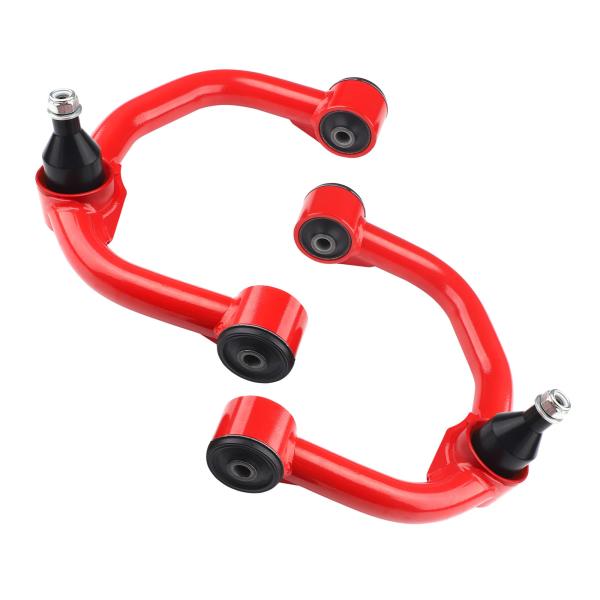 商品名: CARPMS アッパーコントロールアーム ボールジョイント付き 2004-2023 F159,2-4インチ リフトサスペンション 調節可能 チューブラーコントロールアーム レッド CARPMS Front Upper Contro...