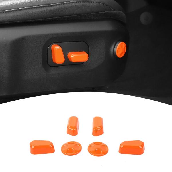 商品名:  PDKLIN for Jeep JL Power Seat Switch Trim Cover Compatible with Jeep Wrangler JL JLU Gladiator JT 2024 Orange Inte...