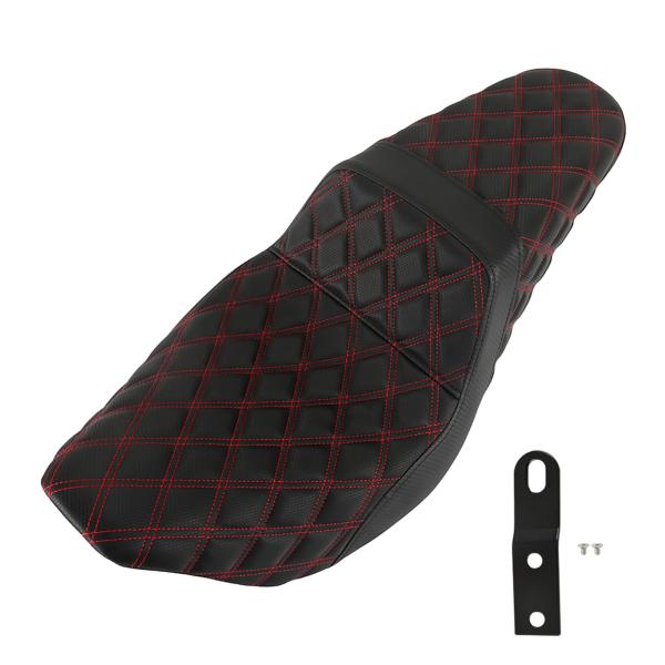 商品名: WFLNHB レッドラティスステッチカーボンファイバーグリッパー ステップ2 アップシート交換用 ツーリングモデル2008-2020用 WFLNHB Red Lattice Stitch Carbon Fiber Gripper ...