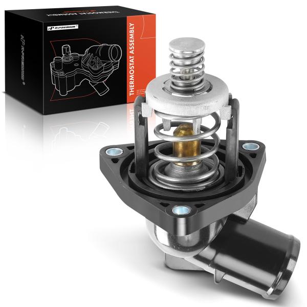 商品名: A-Premium エンジンクーラントサーモスタットとハウジングアセンブリ - 8Cyl、4.3L 5.3 6.2L - Chevy、GMC、キャデラック車に対応 - シルバラード1500、サバーバン、タホ、シエラ、ユーコンXL、...