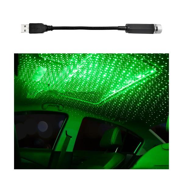 商品名: Suvnie USBプロジェクターナイトライト、ハイライトカールーフライト、オートインテリアLEDロマンチックな雰囲気ライト、ベッドルームパーティー用の調節可能なナイトランプ、ユニバーサル装飾カーアクセサリー(グリーン) Suvn...