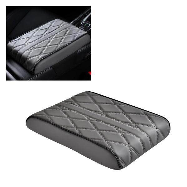 商品名: GLSOWEE カーセンターコンソールカバーパッド レザーオートコンソールアームレストカバー ユニバーサル防水カーアームレストシートボックスクッションプロテクター カーメモリーフォーム アームレスト枕 車 SUV トラック用 (グ...