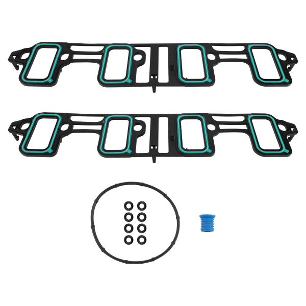商品名: インテークマニホールドガスケットセット、2007-2016シボレーシルバラードエクスプレスGMCシエラキャデラックエスカレード、6.0 6.2Lエンジン、交換# MS25702VR MS19598 MS97126。 6.0L In...