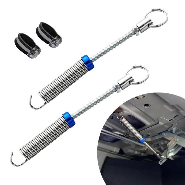 商品名: Nowkont Pack-2 カートランク蓋スプリング 防水メタル自動車トランクスプリング交換用 クランプ付き ユニバーサル調節可能な車両リフティングスプリングアクセサリー SUV/トラック/RV用 (シルバー) Nowkont ...