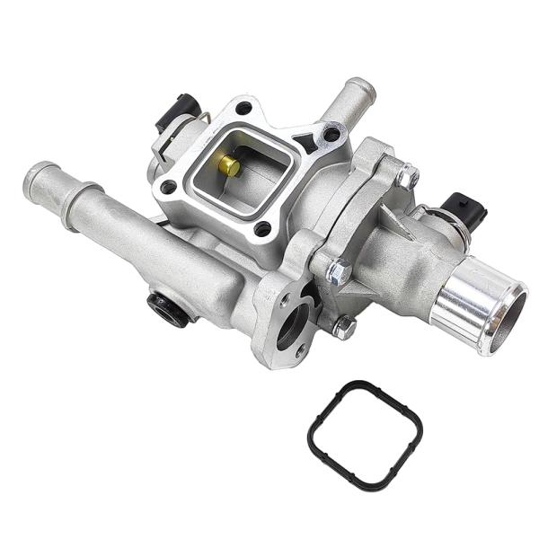 商品名: フルアルミニウムエンジンクーラントサーモスタットハウジングアセンブリ、センサー付き| 11-16シボレーシボレークルーズ、12-18シボレーソニック、13-18シボレートラックスエコテック1.8L 1.6L | OE# 15-81...