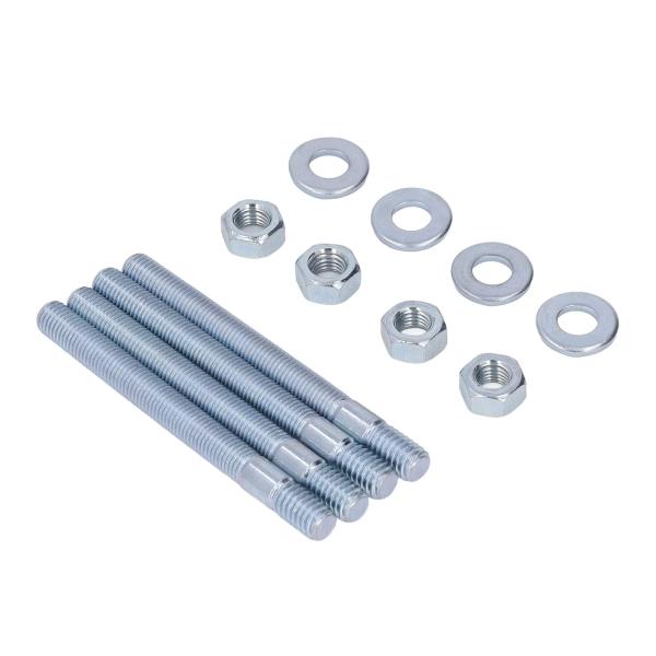 商品名:  Carburetor Mounting Stud Kit, Carbureter Stud Zinc Plated High Strength 3.5in Length Firm Sealing with Spacers for...