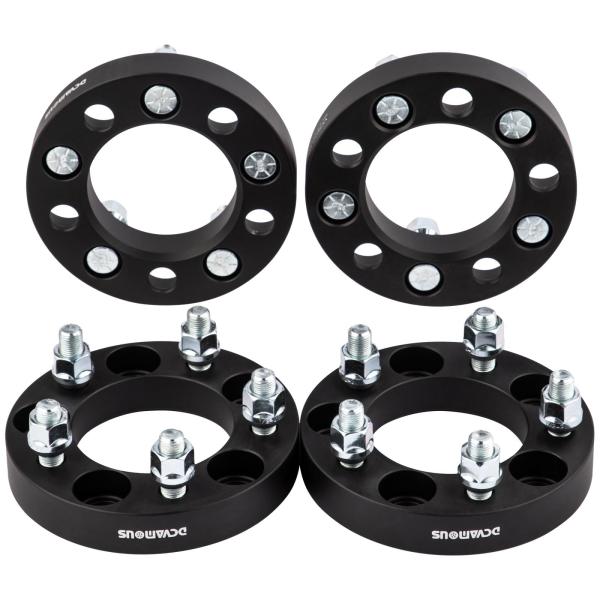 商品名:  DCVAMOUS 4PC Black 5x115 to 5x120 Wheel Adapters 1 Inch 12x1.5 Studs Compatible with Chevy-Cadillac-Buick-Pontiac ...