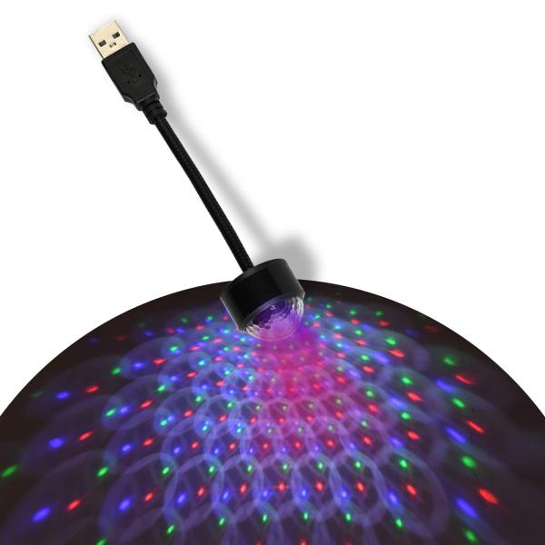 商品名: Irinidig 1個 車 ルーフ 星空 ライト 音声制御 投影 ロマンチック 雰囲気ライト ポータブル フレキシブル アングル USB プラグアンドプレイ LEDライト 車 ホームパーティー用 ユニバーサル (マルチカラー) I...