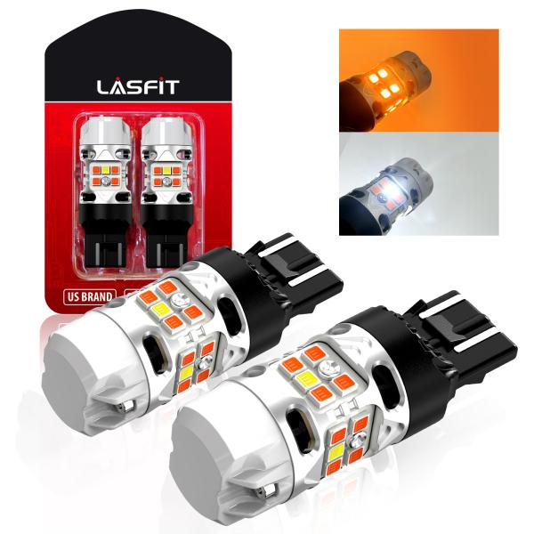 商品名: LASFIT T3 7443 スイッチバック LED バルブ トヨタ カムリ 2018-2024 SE/LE/TRD/L 2025 SE/LE, 2012-2017 オールトリム 7444 フロントウィンカーパーキングライト 74...