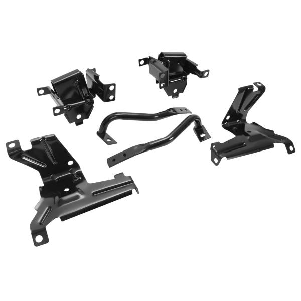 商品名: HECASA フロントバンパーブラケットセット 2007-2013 GMC シエラ シボレー シボレー シルバラード 1500 2500 3500 パウダーコーティング ブラック 交換用 22767057 22767056 228...