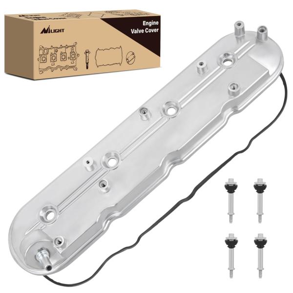 商品名: Nilight エンジンバルブカバー キャデラックエスカレード2009-2014、シボレーシルバラード1500 2500 3500 HD 2009-2019、ガスケットボルトキット&amp;オイルキャップ付き、パーツ#264969...